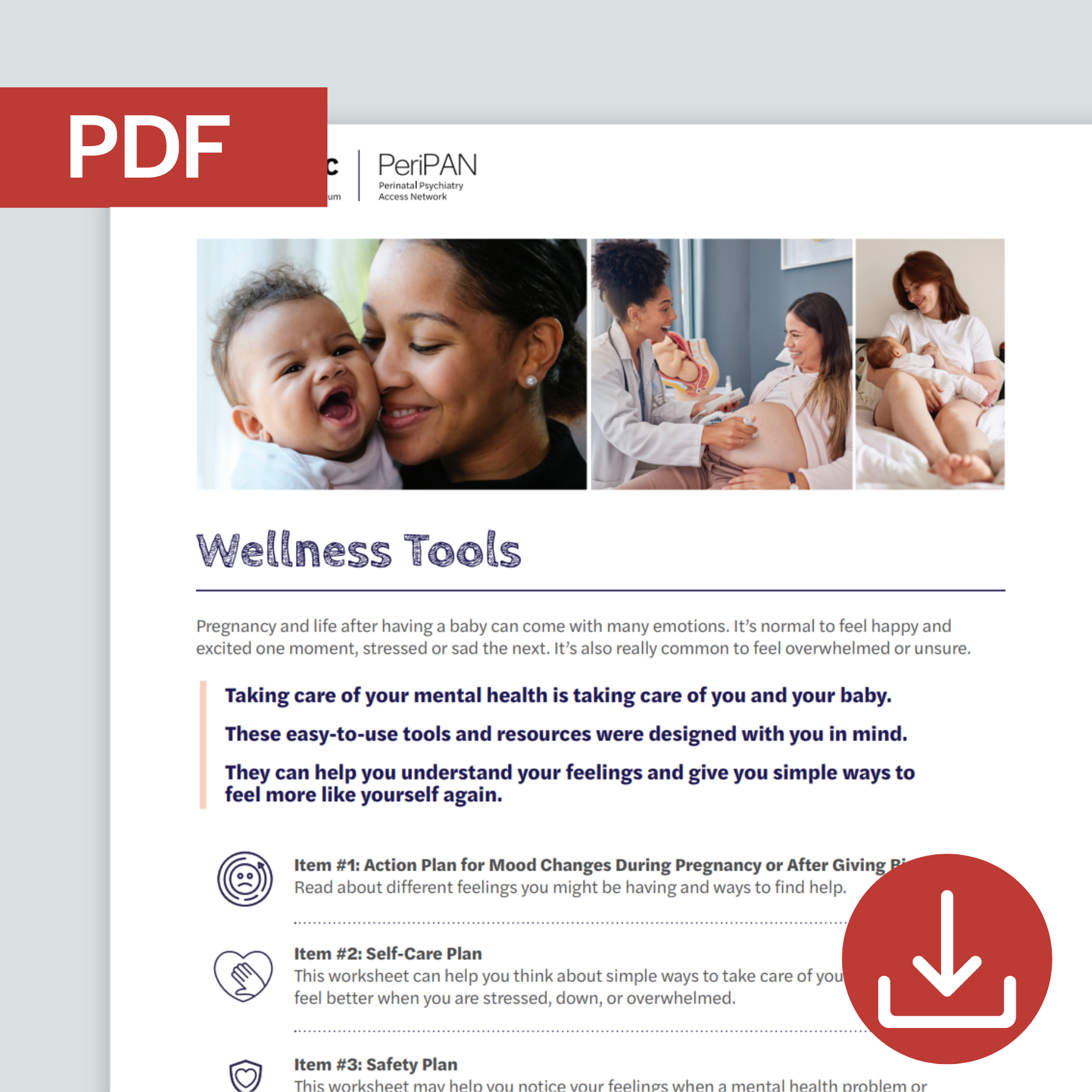 PeriPAN Perinatal Mental Health Toolkit for Obstetric Clinicians – TCMHCC